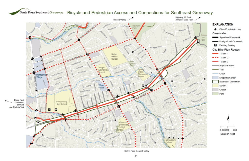 Greenway Maps - Santa Rosa Southeast Greenway
